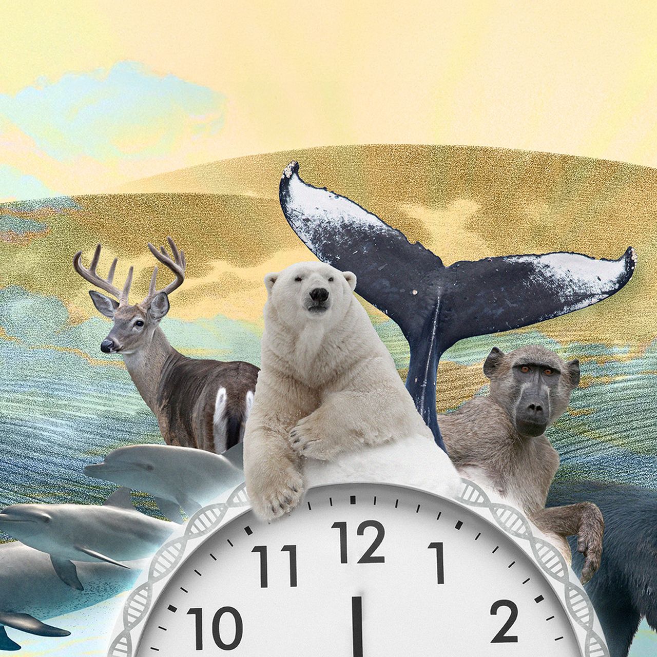 polar bear clock