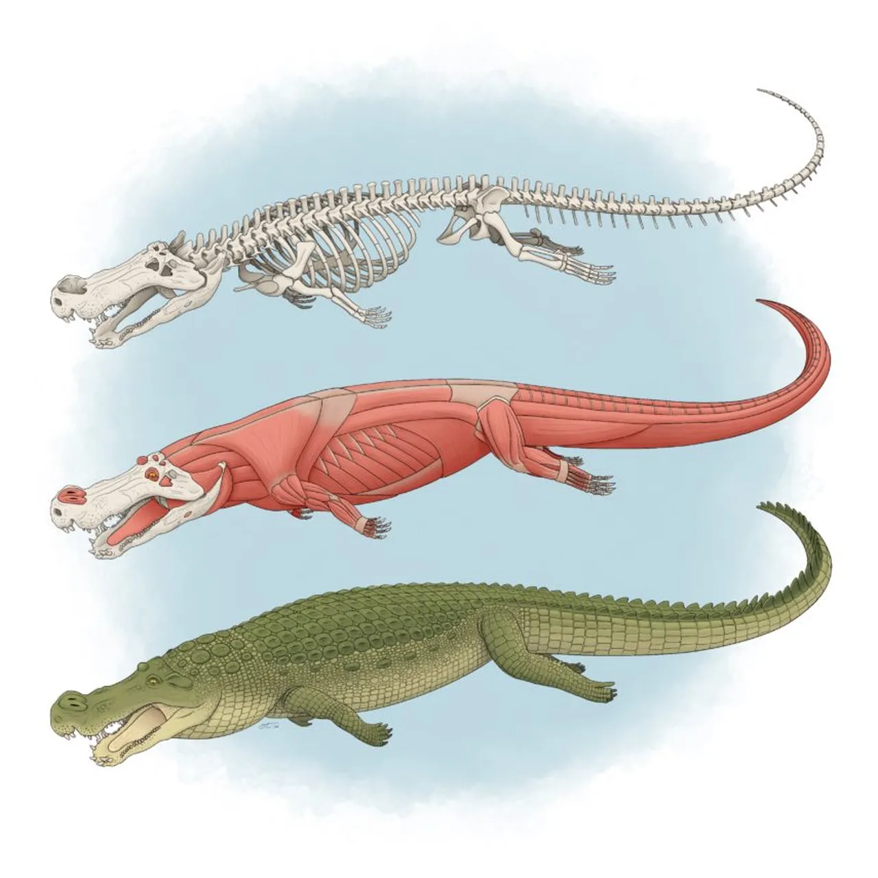 how to draw crocodile feet