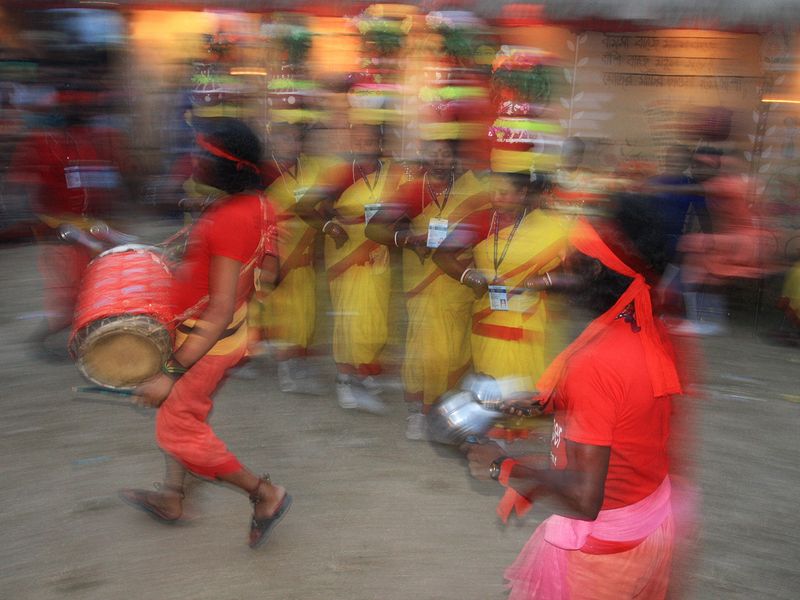 Jhumur is a folk dance form mainly popular amongst the tribal people of ...