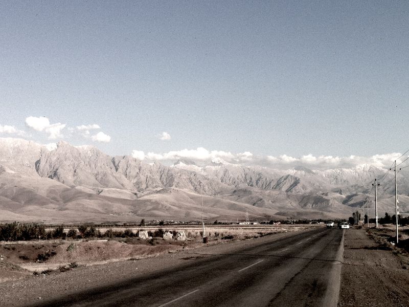 The mountainous border between Iran and Iraq, as seen from Iraqi ...