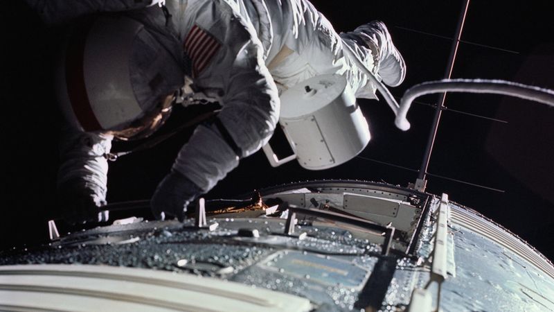 Freefall In Space Shuttle Astronauts