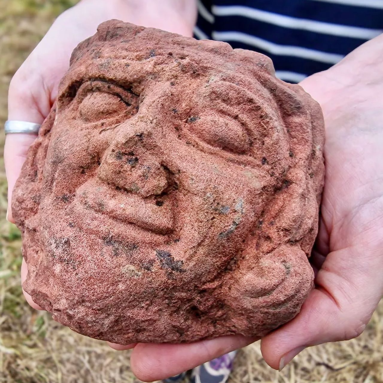 carved head