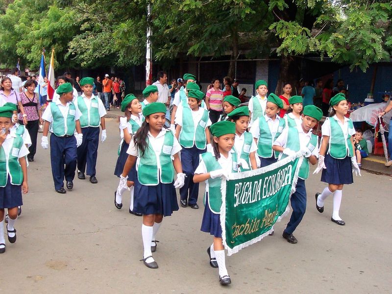 School Parade of all the schools in Nicaragua | Smithsonian Photo ...