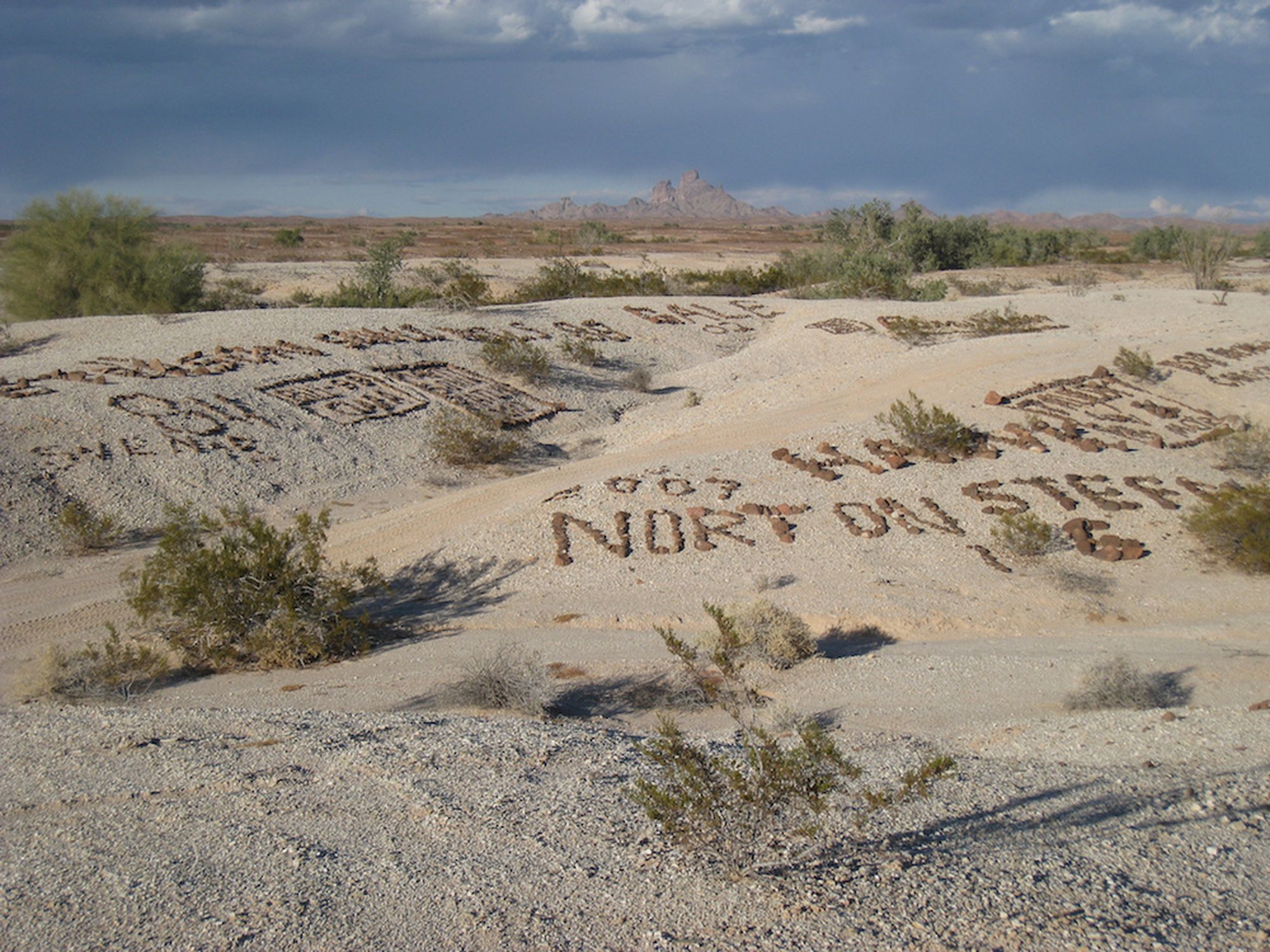 This Desert Is Covered in Rock Graffiti