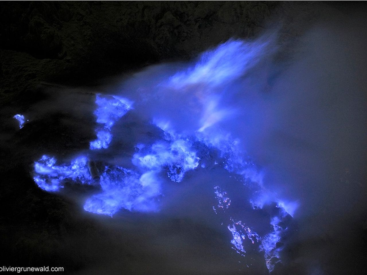 Neon Blue Lava