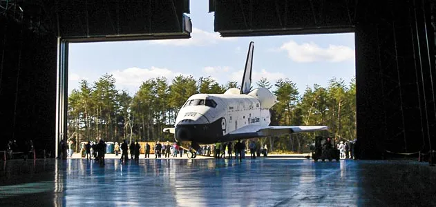 two space shuttles