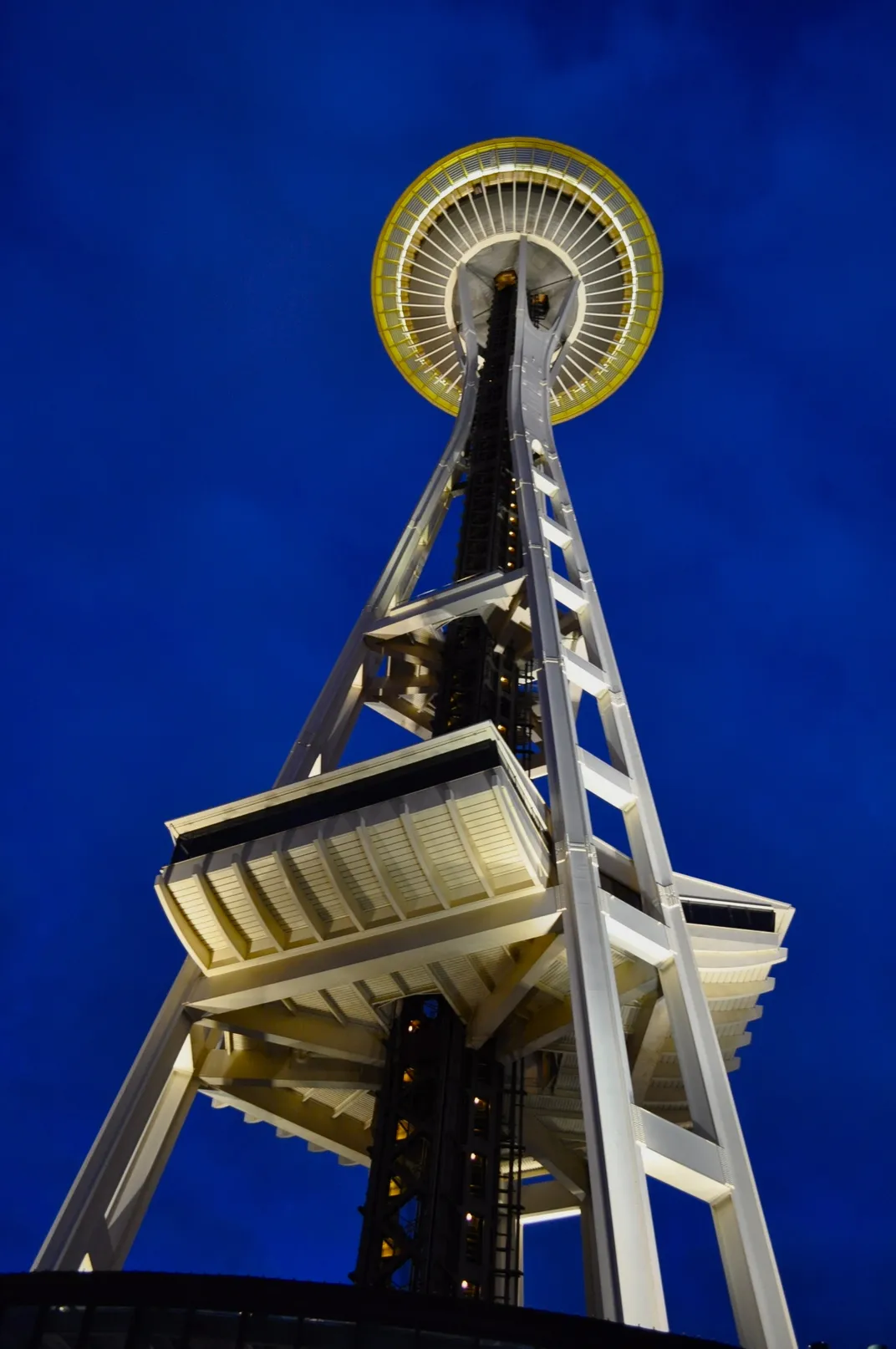 A view of the Seattle Space Needle from the bottom | Smithsonian Photo ...