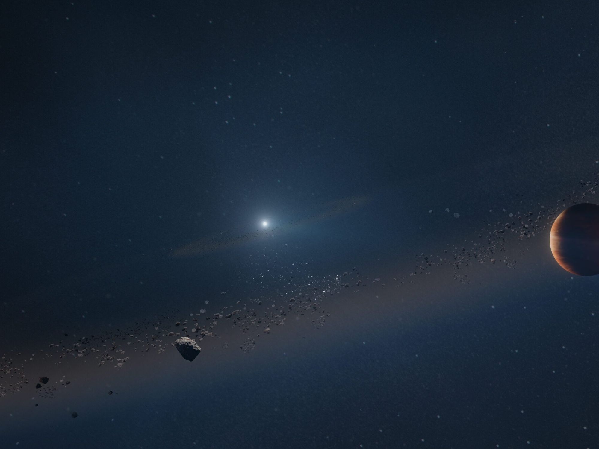 This Jupiter-Like Planet Narrowly Survived the Death of Its Star