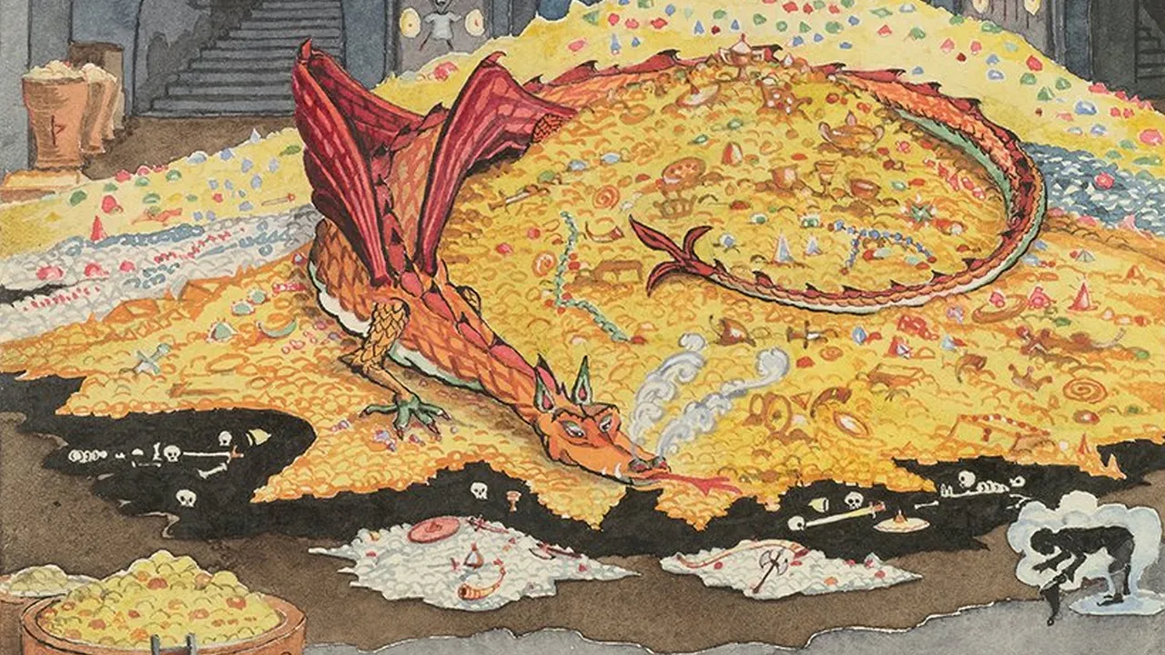Tolkien Illustrations Smaug