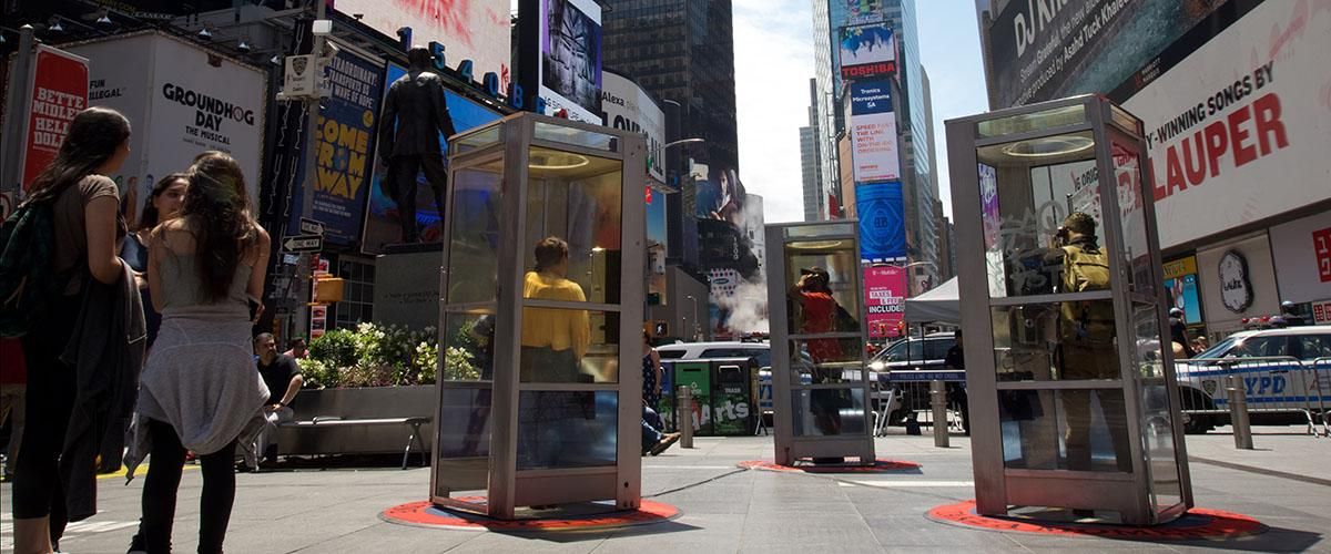 Phone Booths Are Back in Times Square—And This Time, They’re Telling ...