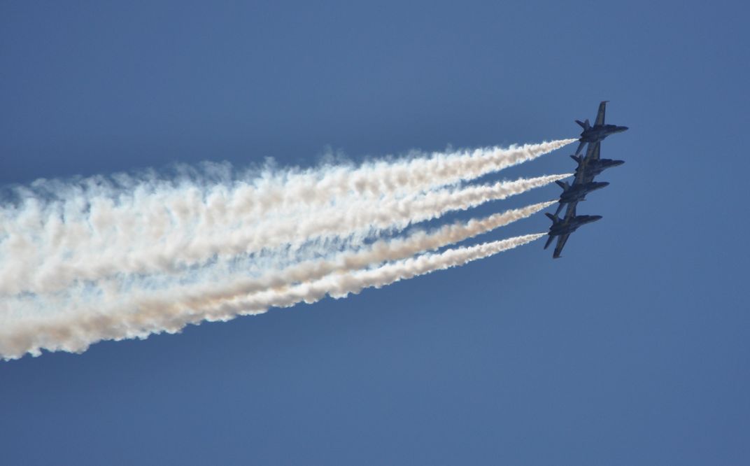 Blue Angels in Formation over the San Francisco Bay | Smithsonian Photo ...