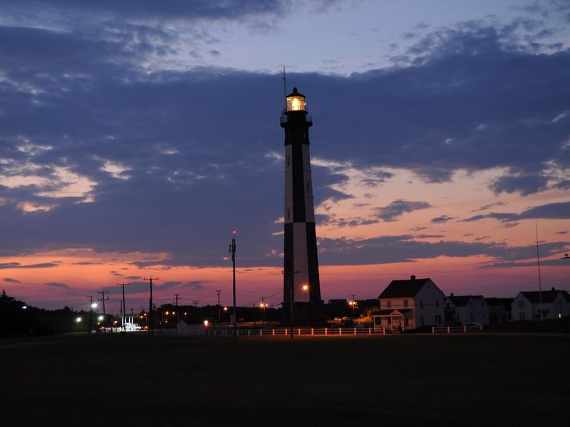 Ft Story lighthouse at sunset in Virginia Beach | Smithsonian Photo ...