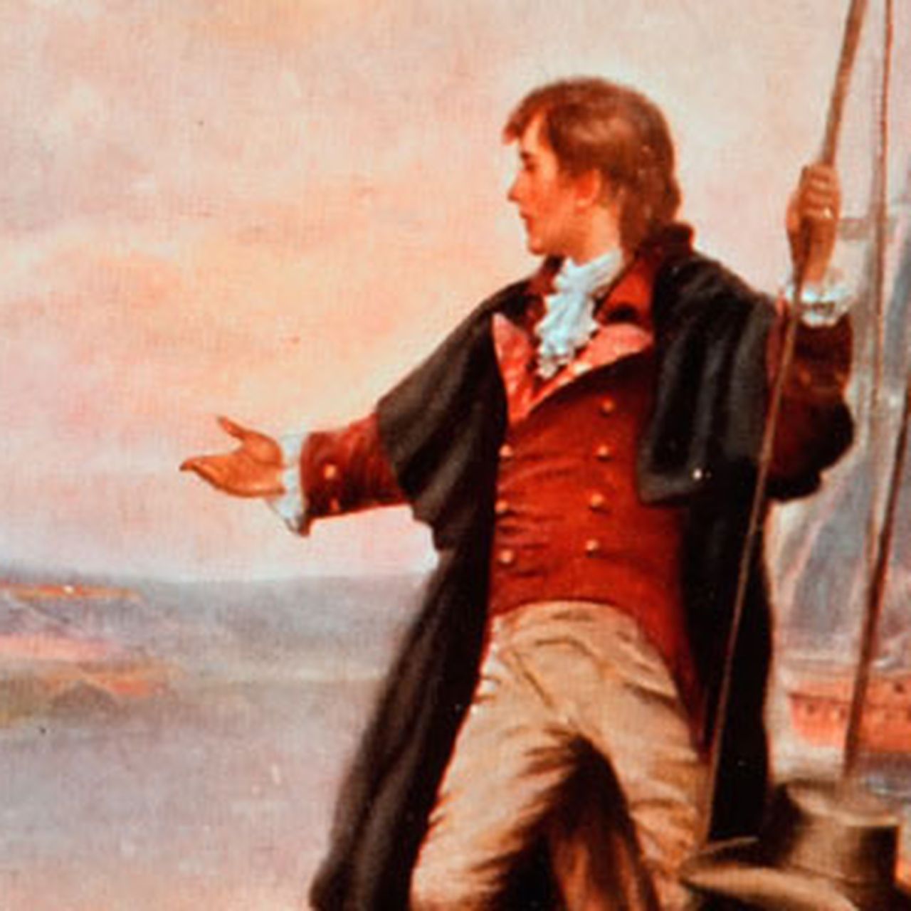 Francis Scott Key Writing The Star Spangled Banner