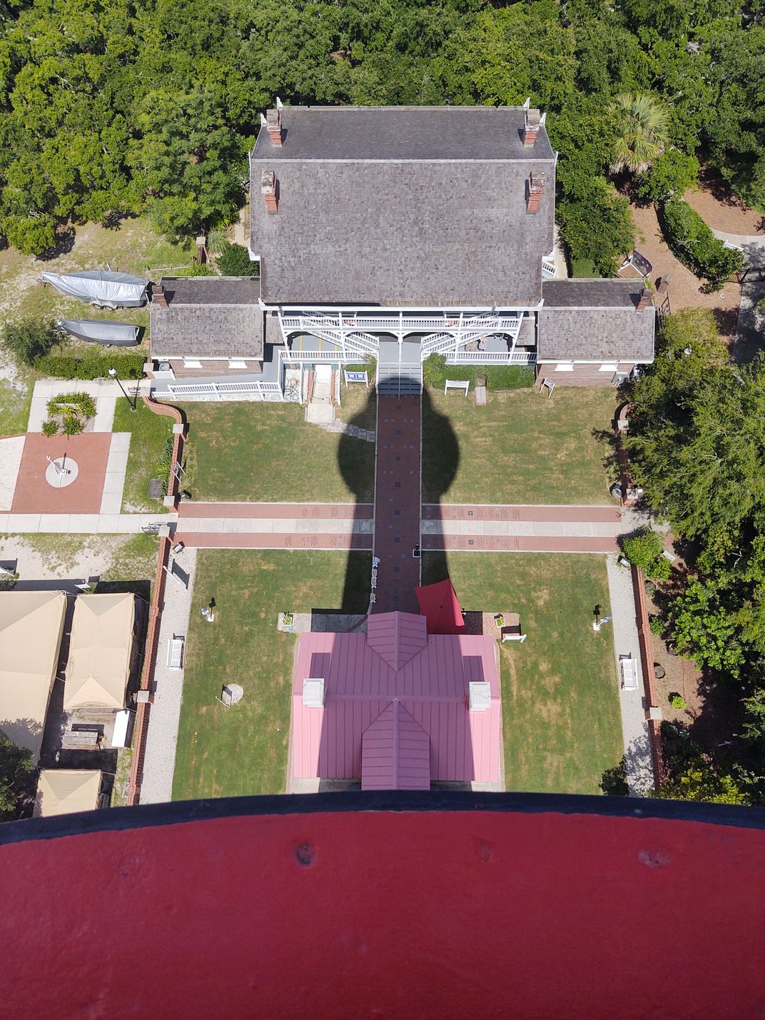 Perfect Alignment of the Shadow of the St. Augustine Lighthouse ...