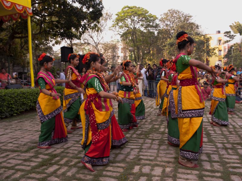 Spring festval Holi dress colors &dance by a dancing troupe accompanied ...