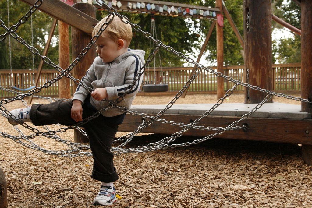 Boy navigating playground obstacle course. | Smithsonian Photo Contest ...