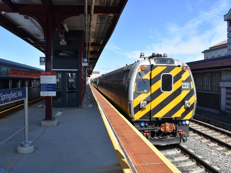 Amtrak Train at Springfield, MA Union Station | Smithsonian Photo ...