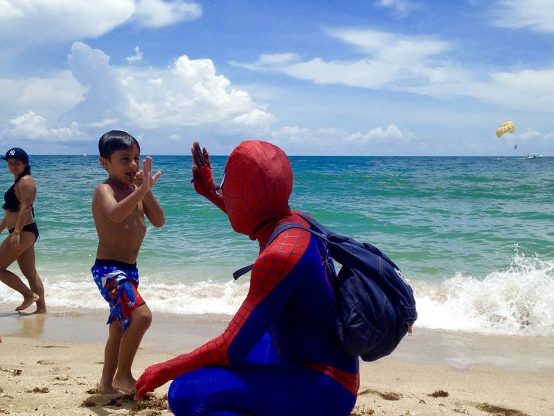 Spiderman on the beach | Smithsonian Photo Contest | Smithsonian Magazine
