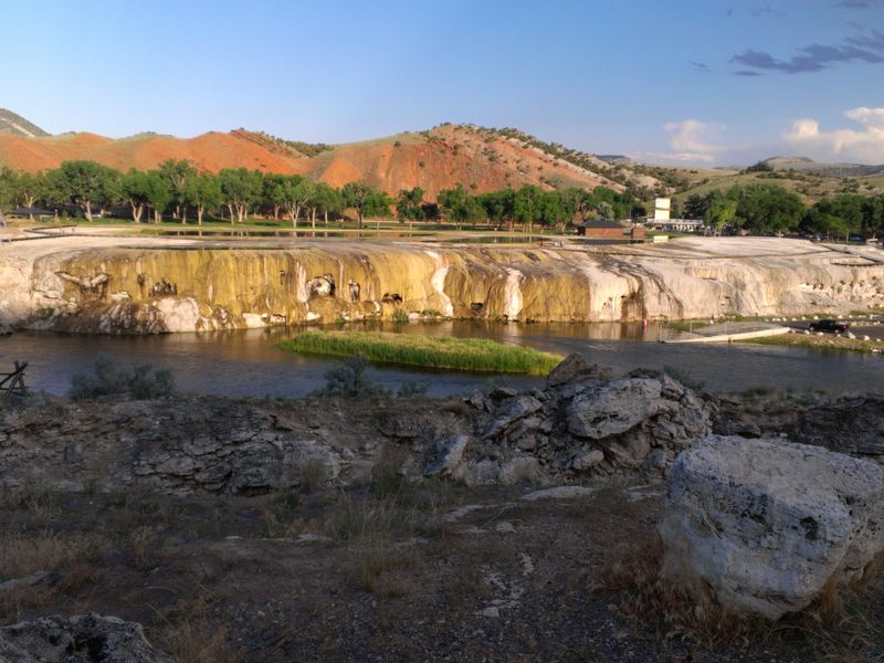 stopped to admire the light hitting the hot mineral springs in the ...