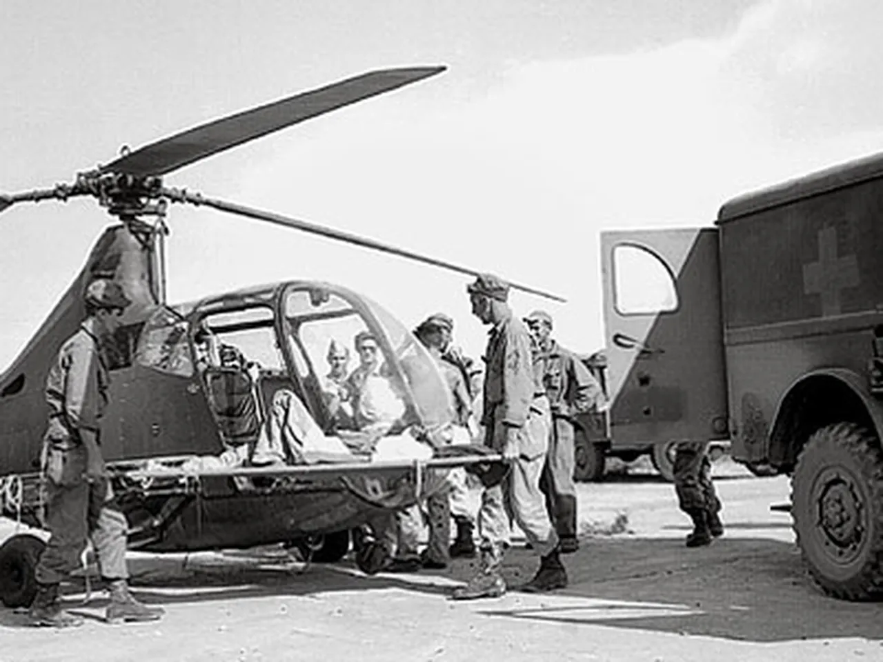 Korean War Medevac Choppers The Bell UH 1H Iroquois "Huey" First Flew