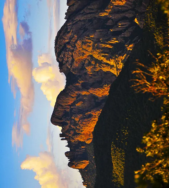 "Cochise Head" ~ Cochise Head Mountain in the Chiricahua Mountains ...