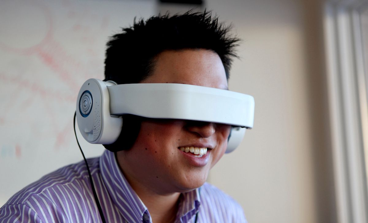 This Headset Can Beam Movies Directly Into Your Eyes