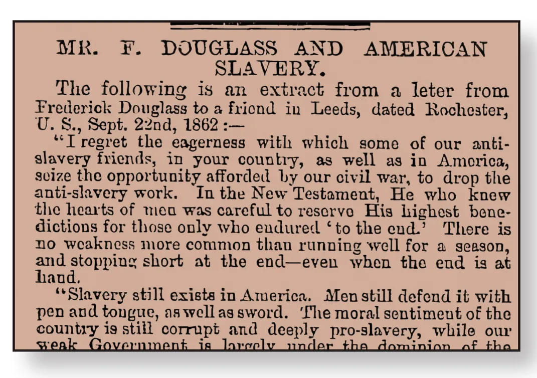 When Historians Rediscovered These Frederick Douglass Letters, They ...