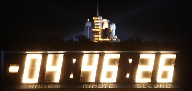 space shuttle launch today countdown