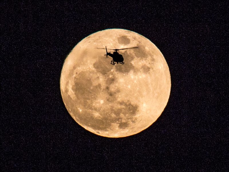 Police helicopter on night patrol. | Smithsonian Photo Contest ...