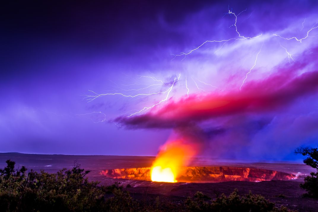 Lighting striking a volcano | Smithsonian Photo Contest | Smithsonian ...