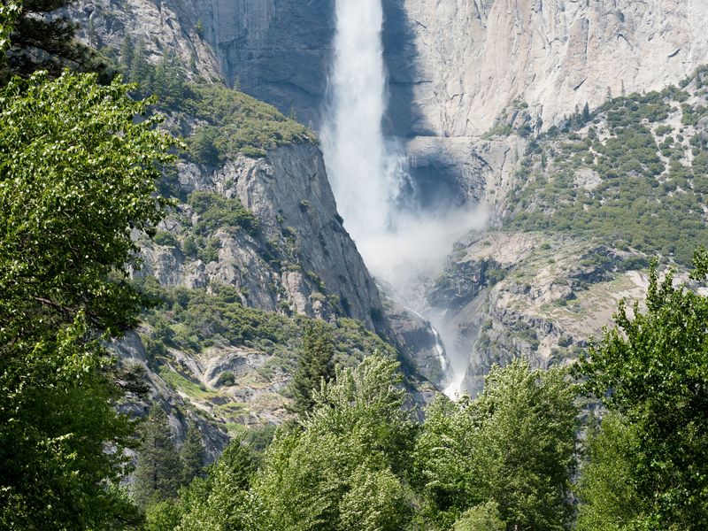 Upper Yosemite Falls over the Merced River | Smithsonian Photo Contest ...