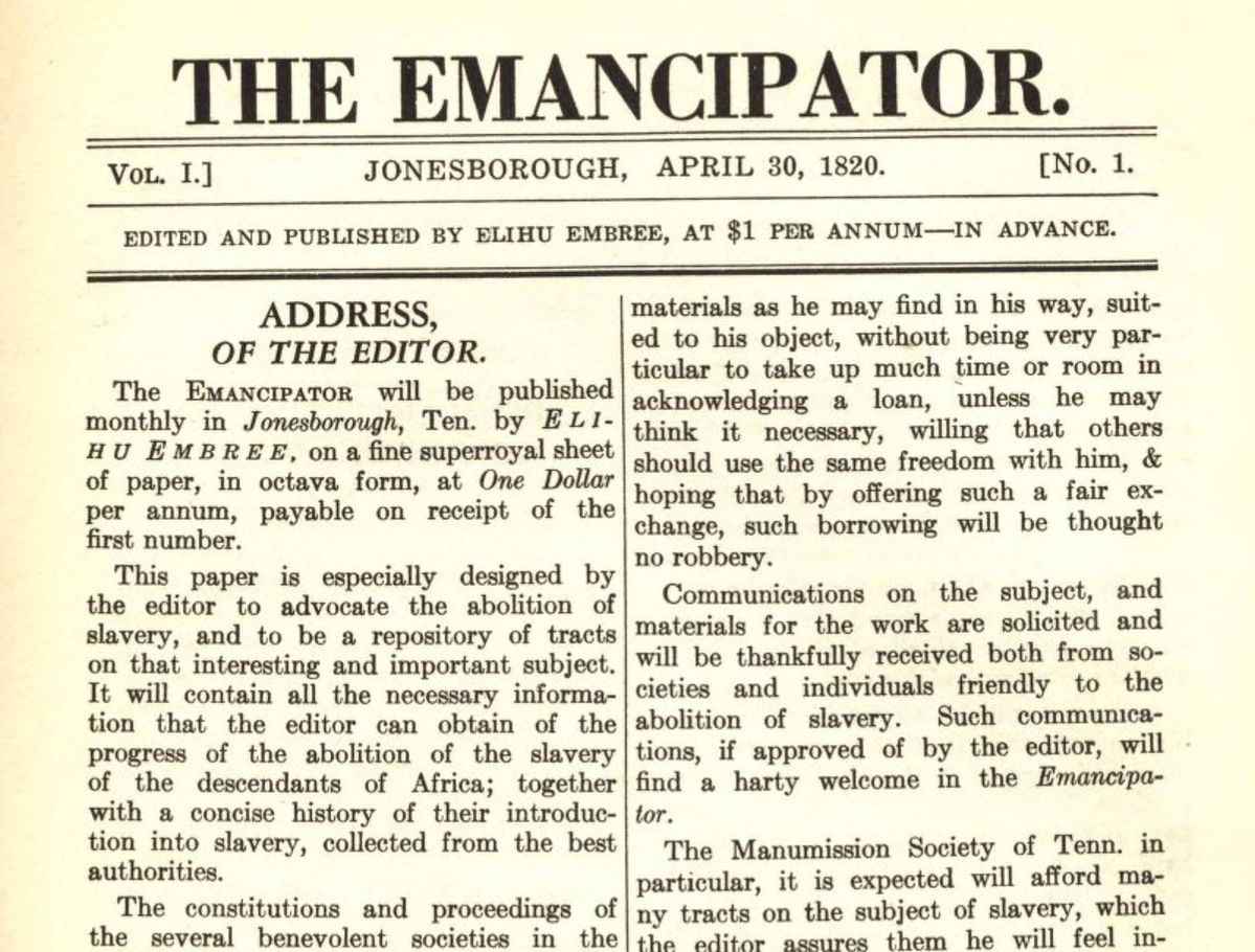New Project Reimagines the U.S.' First Antislavery Newspaper, the ...