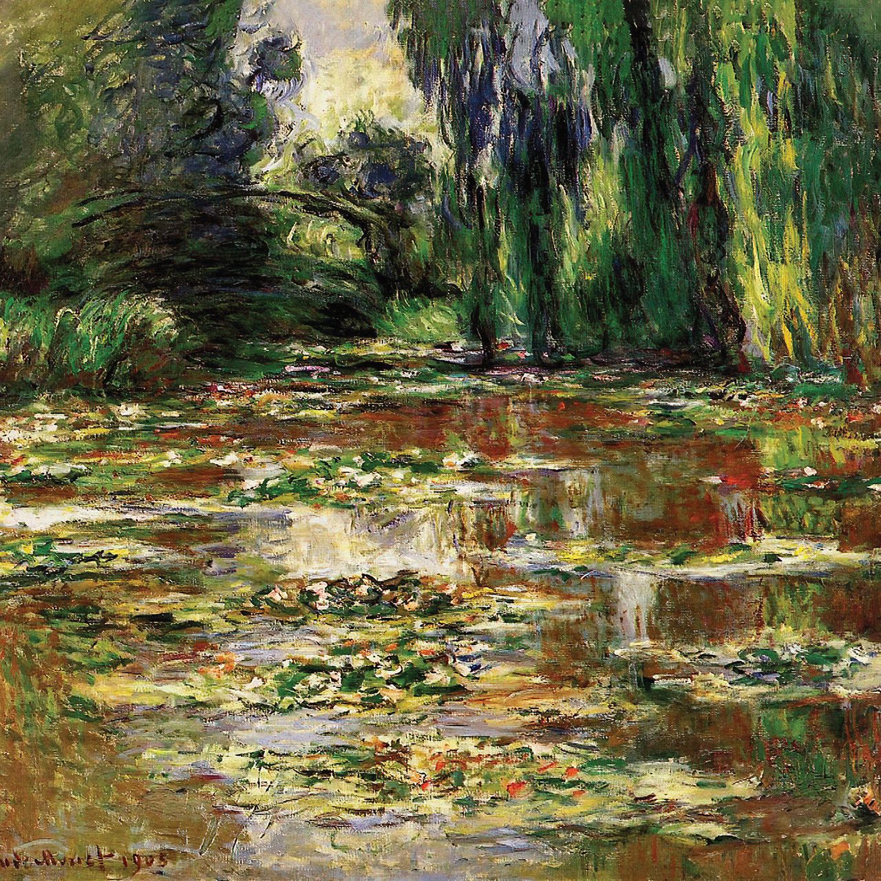Claude Monet Bridge Claude Monet Bridge Monet's Garden Spatscherm