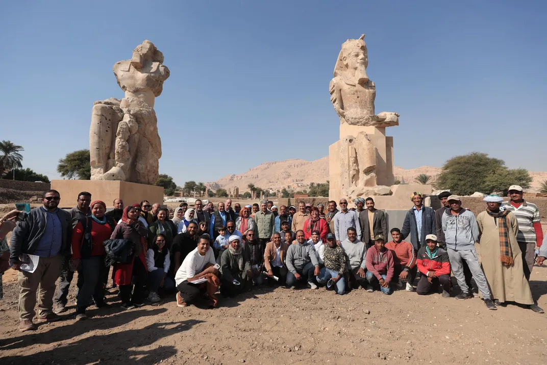 Two Towering Statues of an Ancient Egyptian Pharaoh Have Been Restored ...