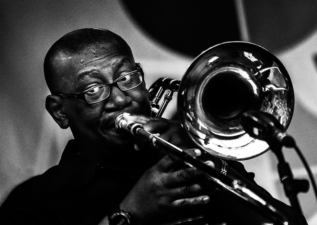 Jazz Trombonist Nikon D700, Sigma 70-300/300mm, f/5.6, 1/100, ISO 560 ...