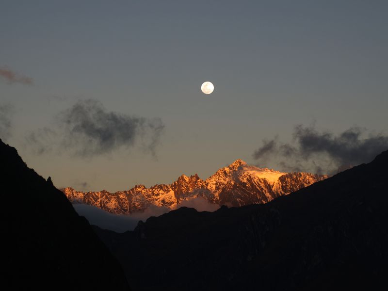 Moonrise and apline glow in the Andes. | Smithsonian Photo Contest ...