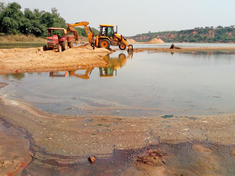 Illegal sand mining from the river bed | Smithsonian Photo Contest ...