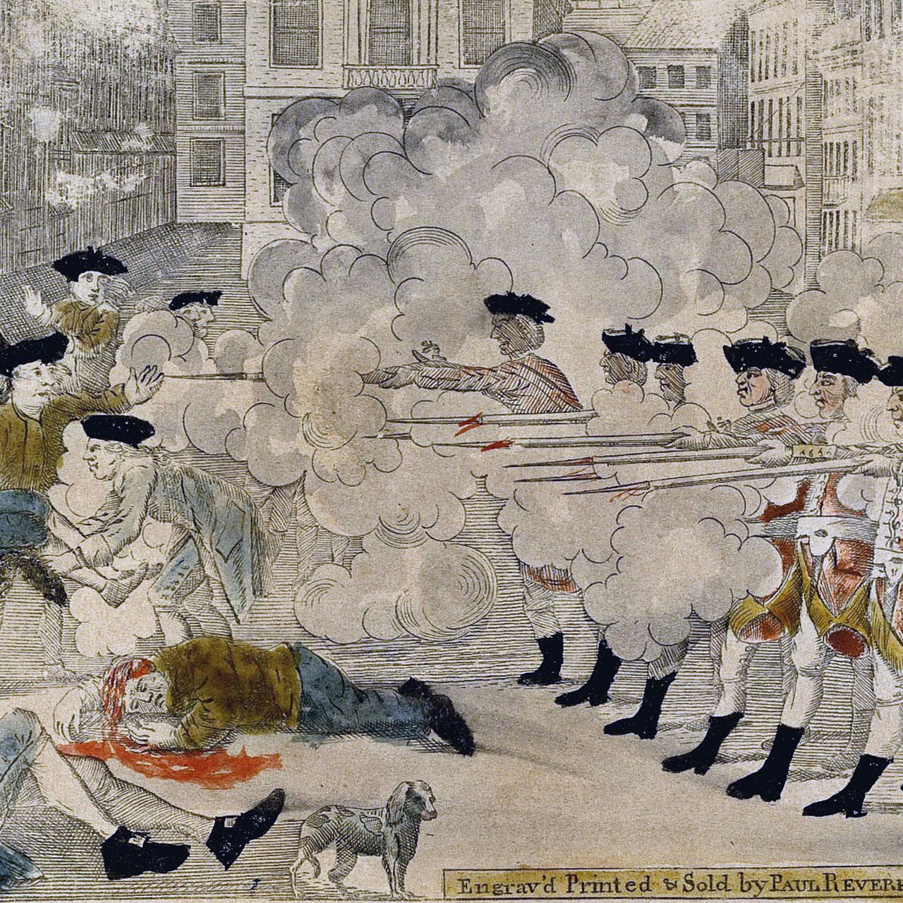 Boston Massacre Drawing The Boston Massacre' Giclee Print Howard