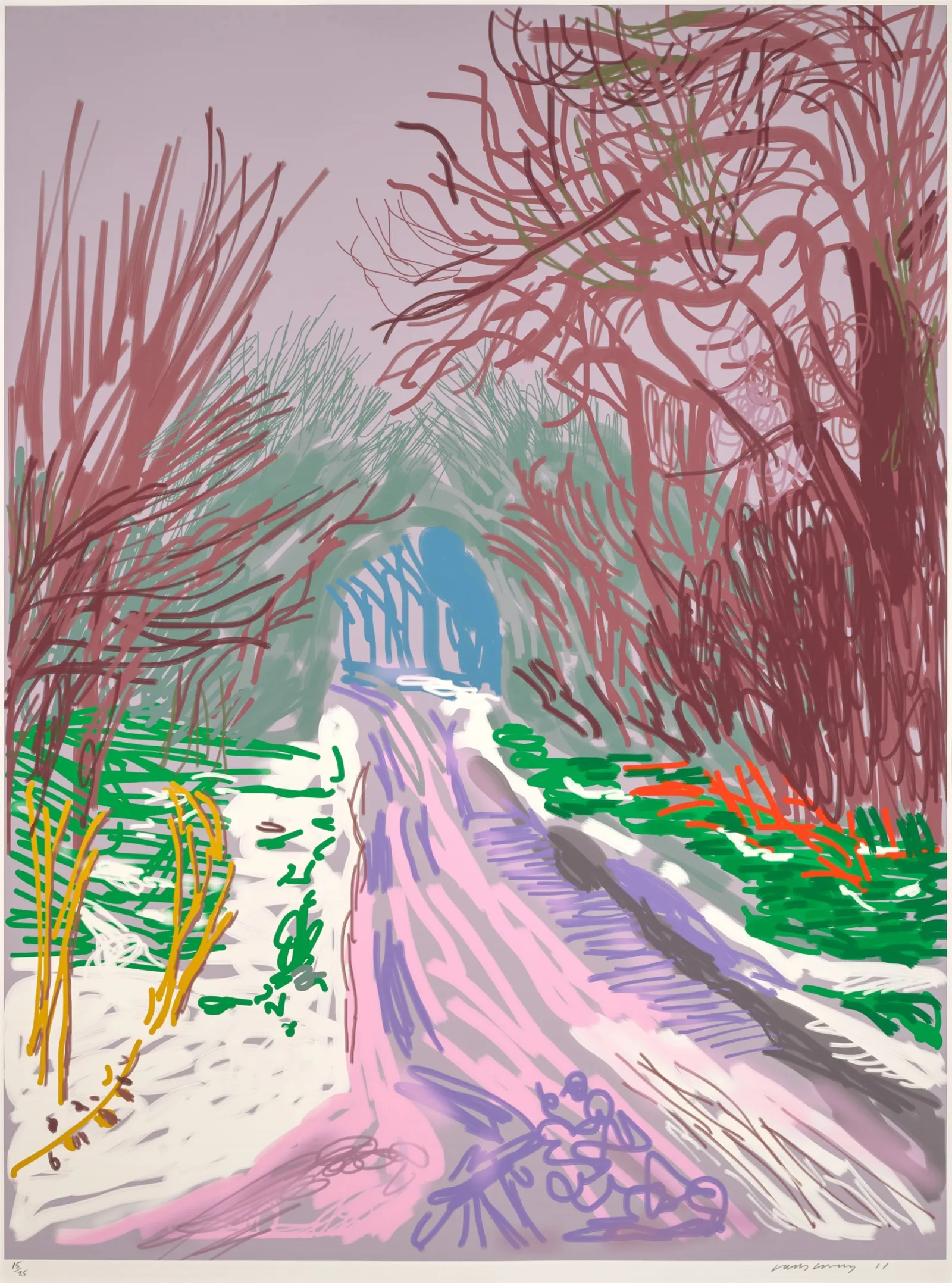 David Hockney’s iPad Drawings of Winter's Transformation Into Spring ...