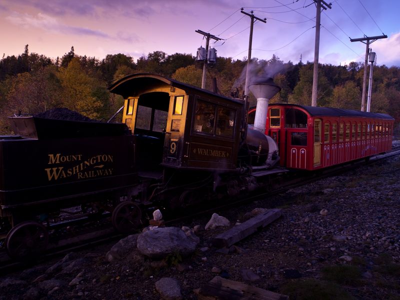Mount Washington Train at sunset | Smithsonian Photo Contest ...