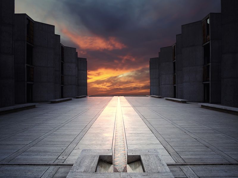 Salk Institute in California at sunset | Smithsonian Photo Contest ...