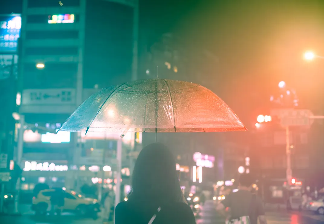 Neon Dreams Through a Rain-kissed Umbrella | Smithsonian Photo Contest ...
