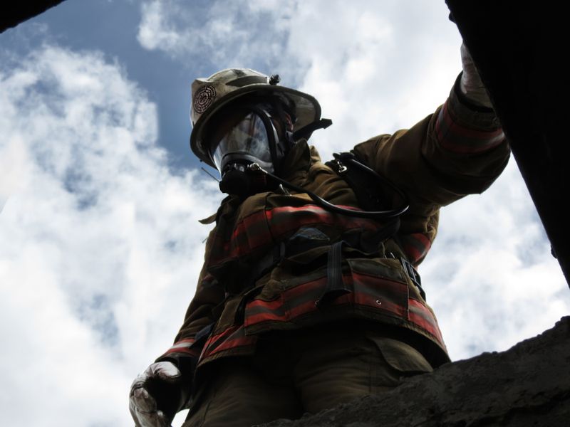 A firefighter through the roof | Smithsonian Photo Contest ...