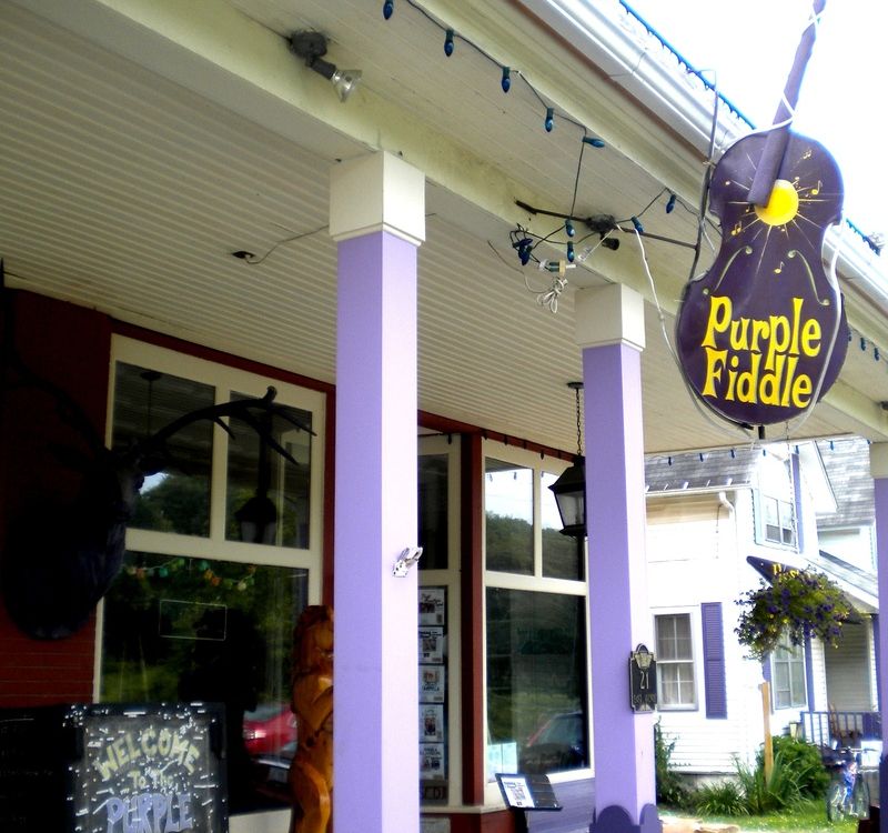 The Purple Fiddle music club in Thomas, West Virginia, August, 2011 ...