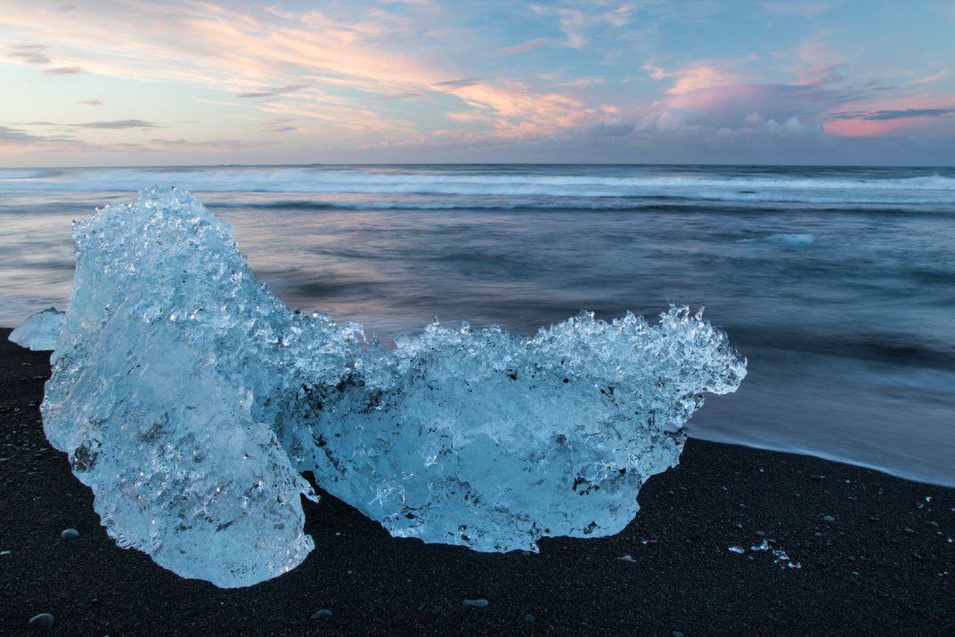 Blue Ice on the Beach | Smithsonian Photo Contest | Smithsonian Magazine