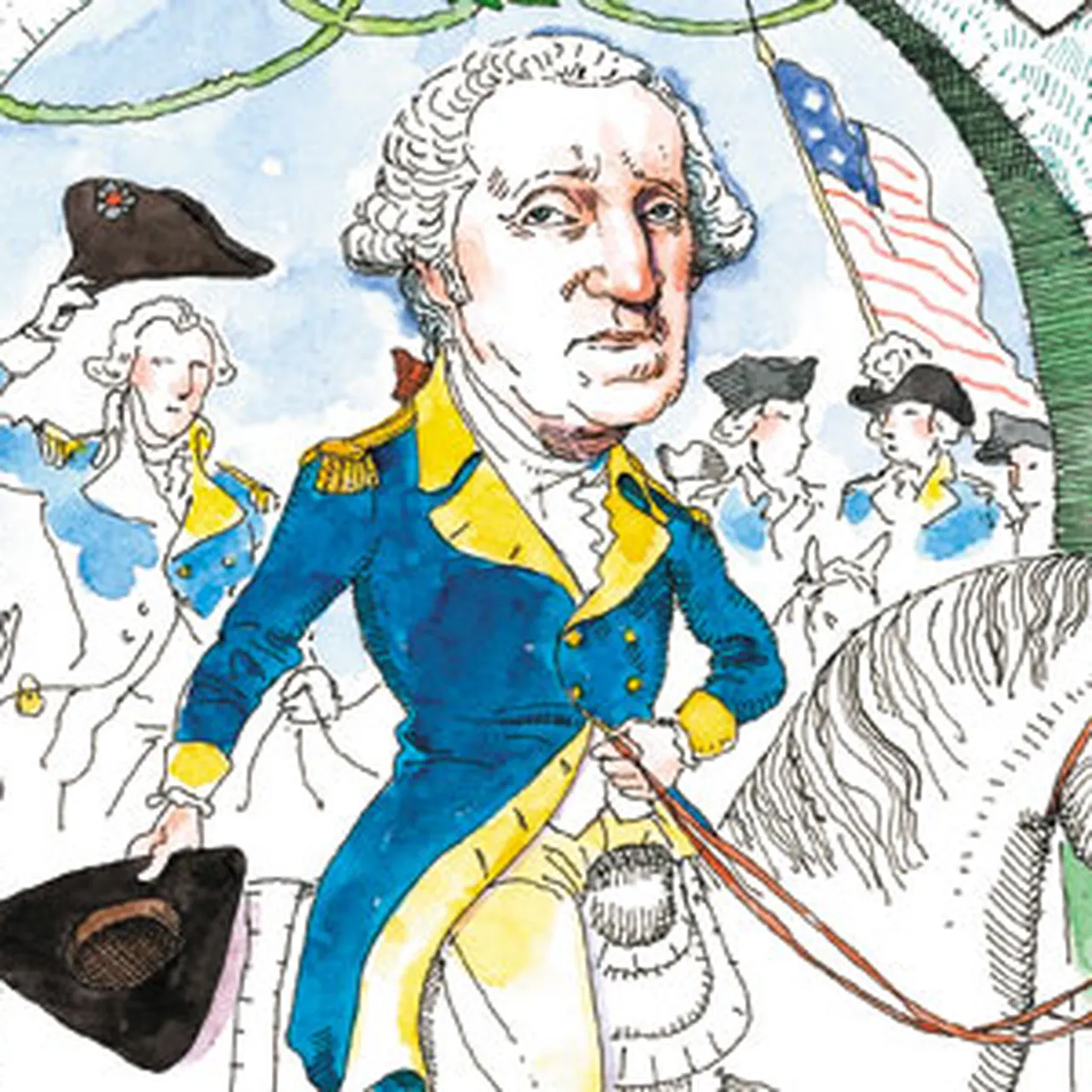 George Washington As A Cartoon George Washington: A Tribute Through