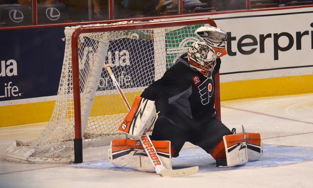 Ray Emery practicing with Flyers. I was lucky enough to capture the ...