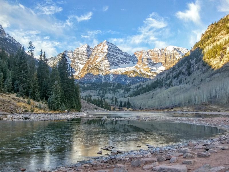 Morning at Snow Capped Maroon Bells | Smithsonian Photo Contest ...