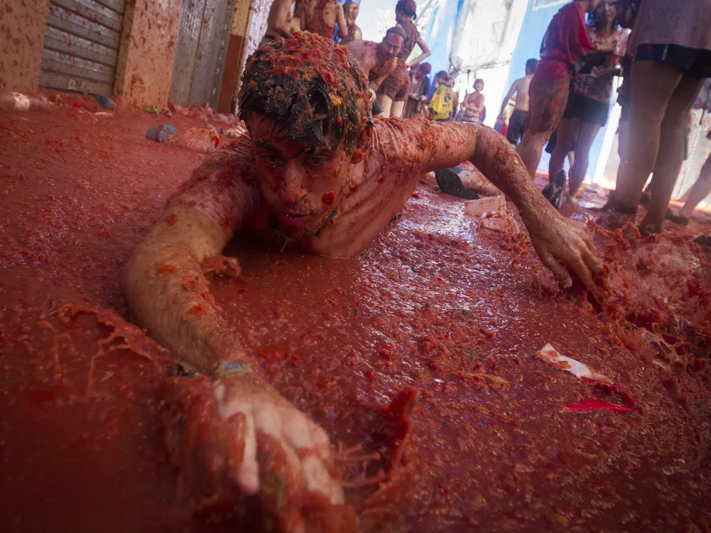 Photos from La Tomatina, the World's Biggest Food Fight