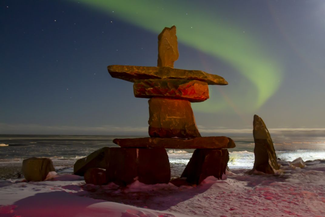 Northern Lights over Inukshuk | Smithsonian Photo Contest | Smithsonian ...